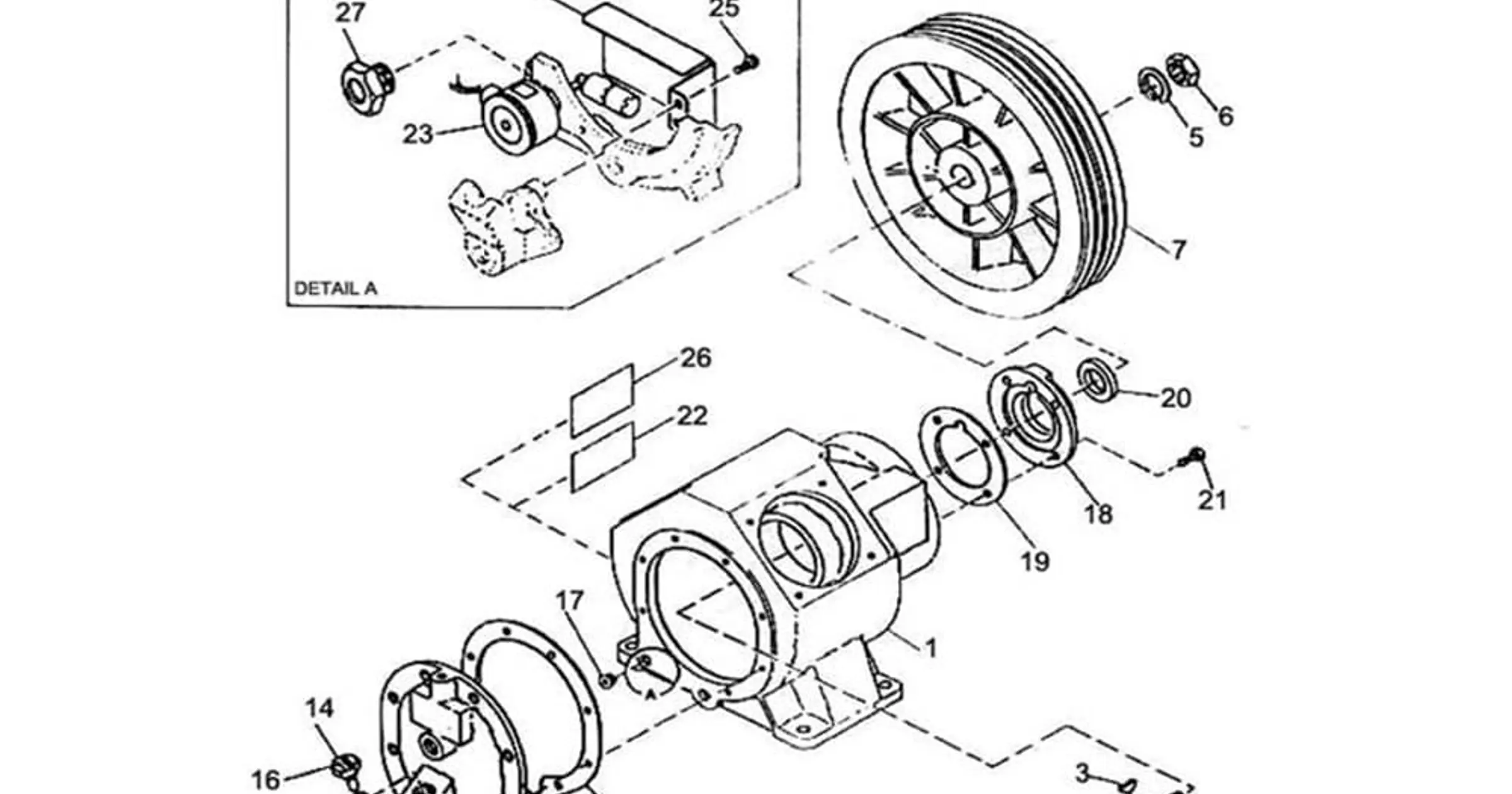 Compressor Frame IR 71T2 Air Compressor Parts